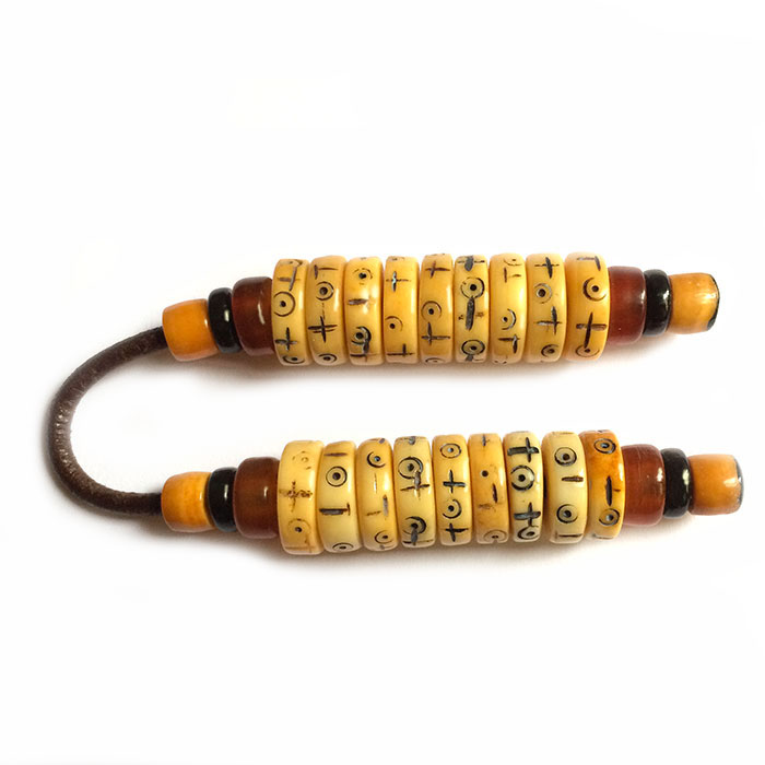 WORRYBEADS-KOMBOLOI GOLD - passe-temps grec en os et corne.